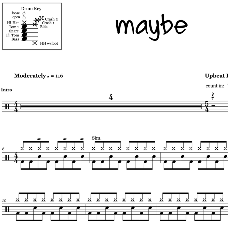 Machine Gun Kelly Drum Sheet Music